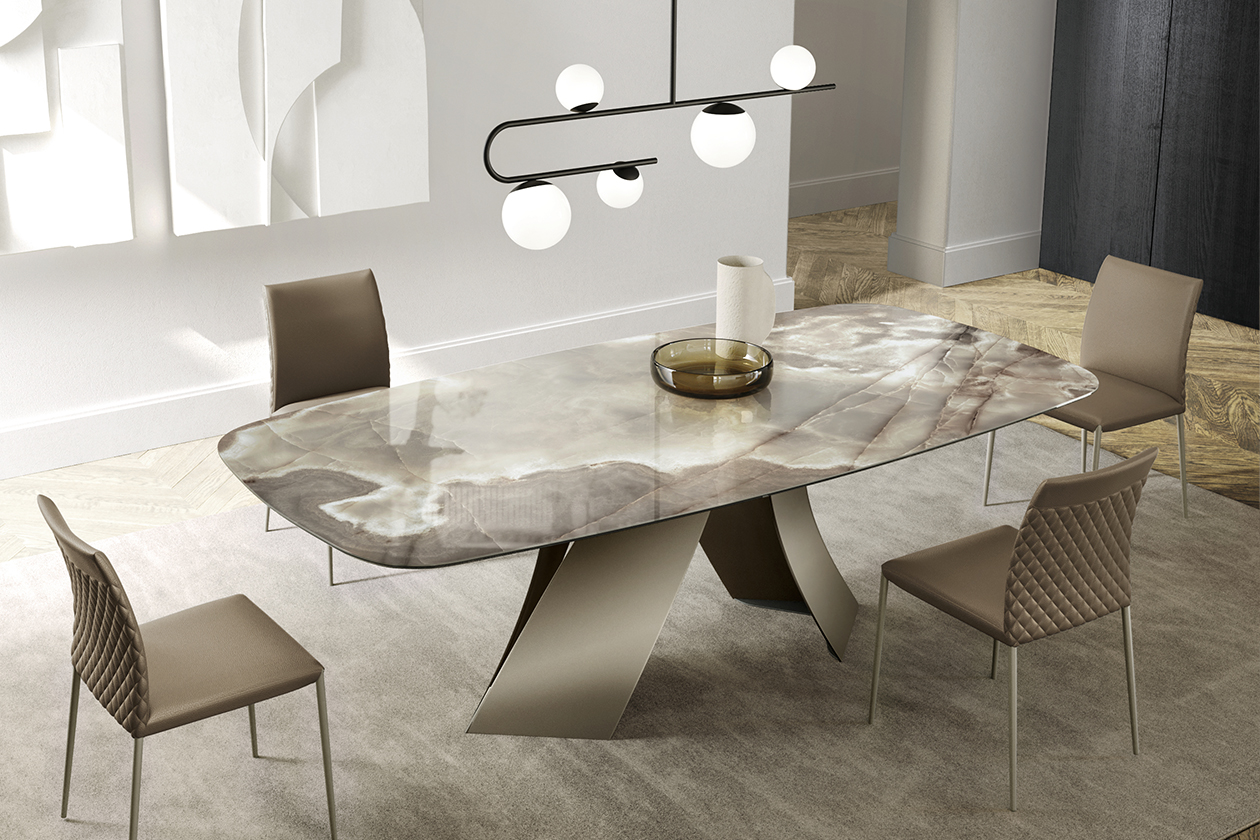 Tavolo Moderno Piano Ceramica Twist | EForma