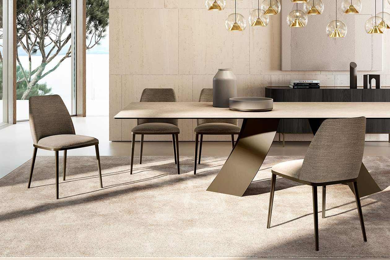 Sedia Elegante Max base metallo | Eforma