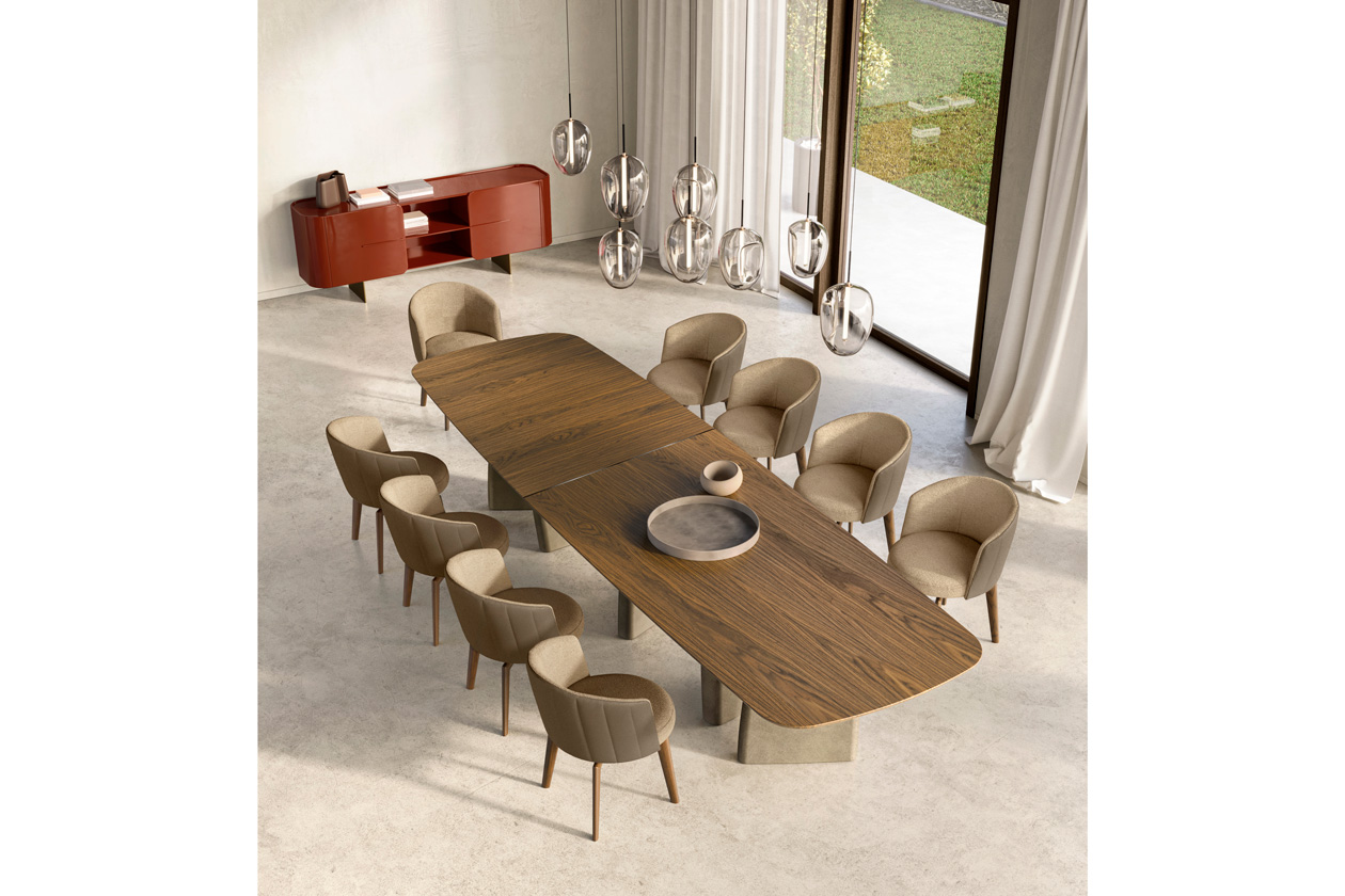 Albert Table with XL Wood Top | Eforma
