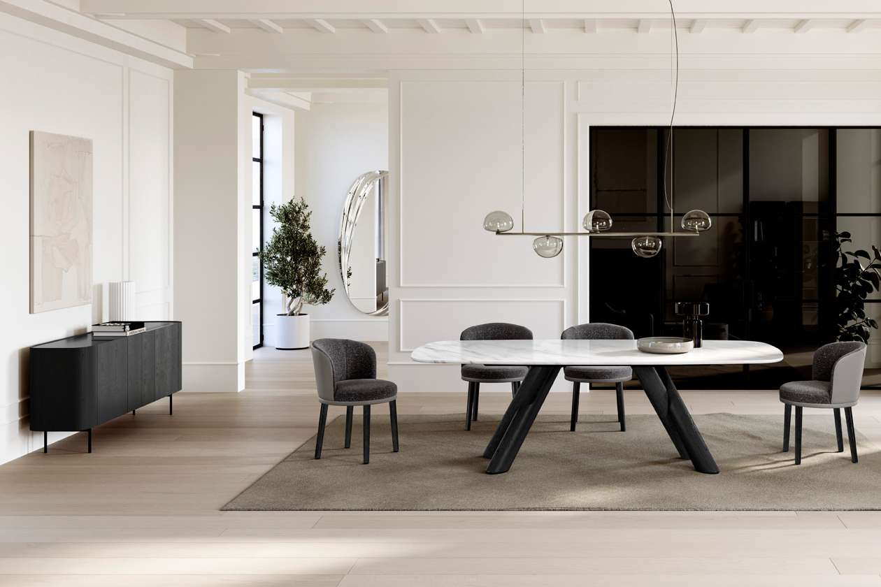 Canova Table with Marble Top | Eforma