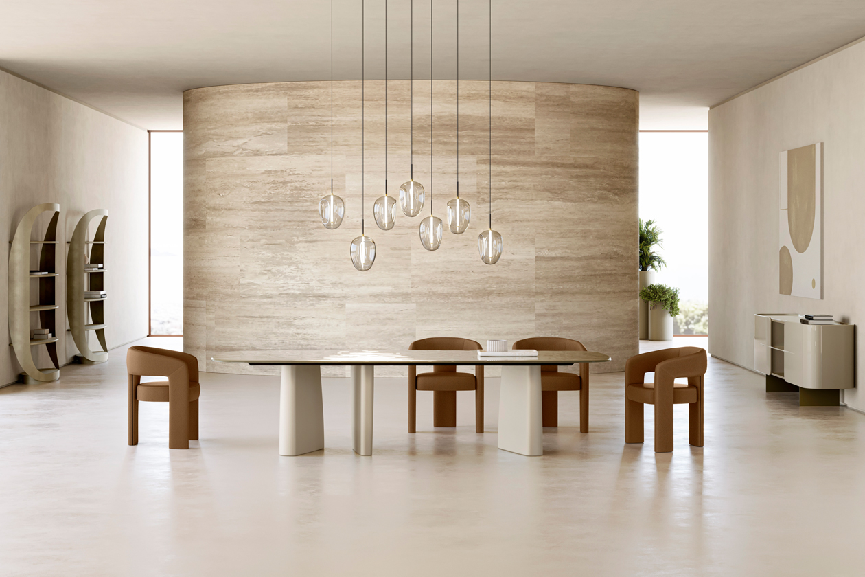 Albert Table with Glass Top | Eforma