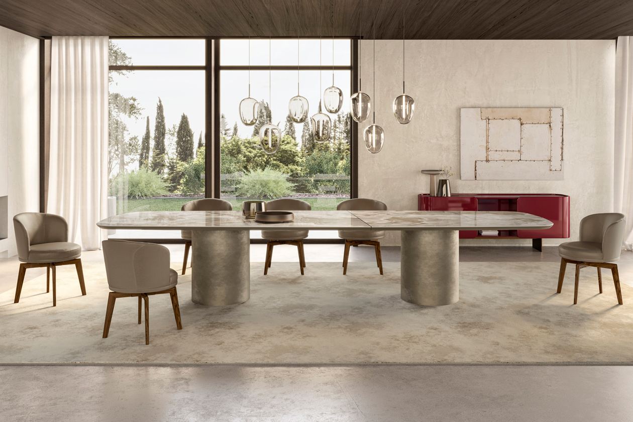 Cilindro Table Ceramic Top XL | Eforma