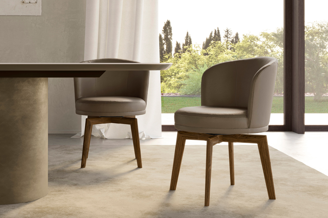 Ginger Chair with Wooden Trestle Base | Eforma