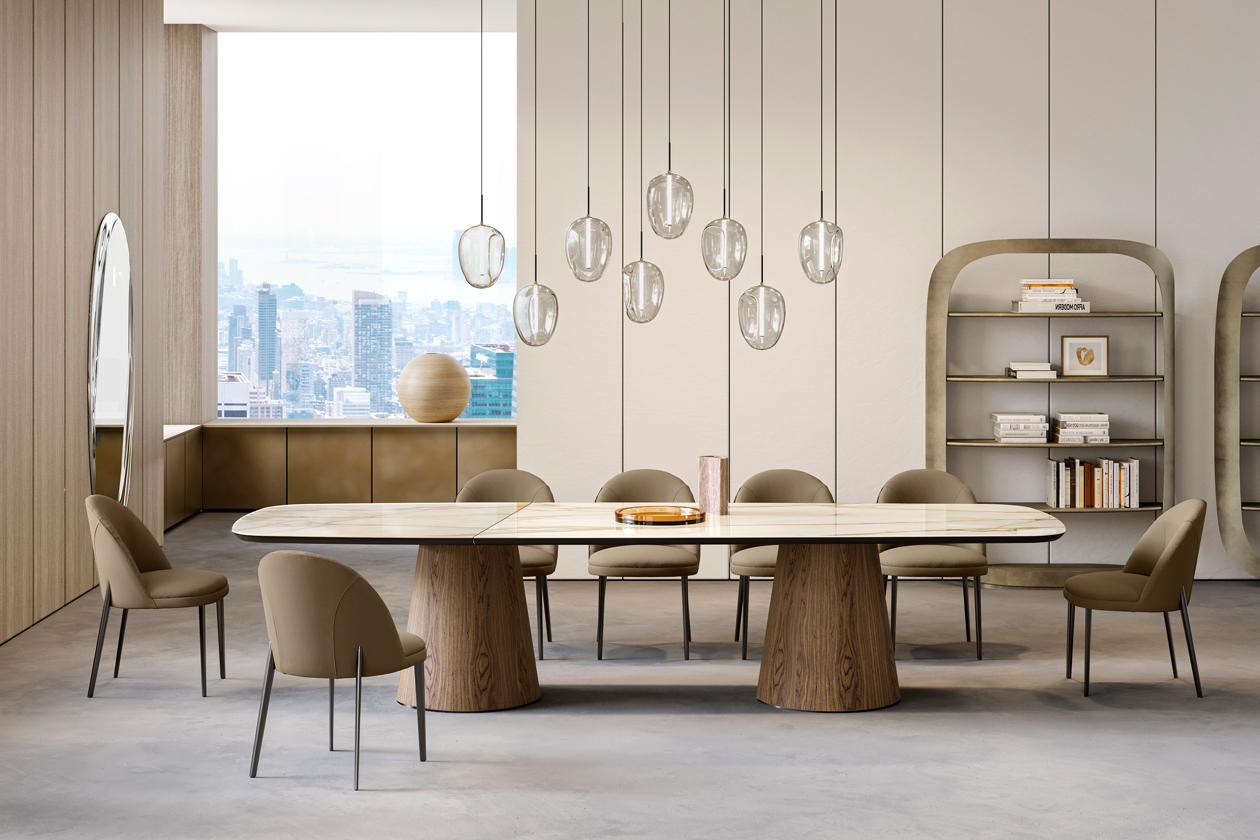 Teo Table in XL Ceramic | Eforma