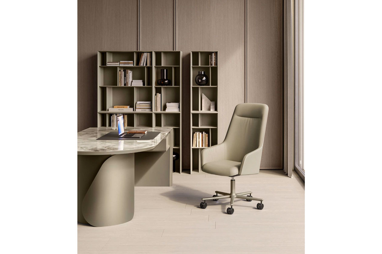 Moritz executive chair with wheels for the office | Eforma